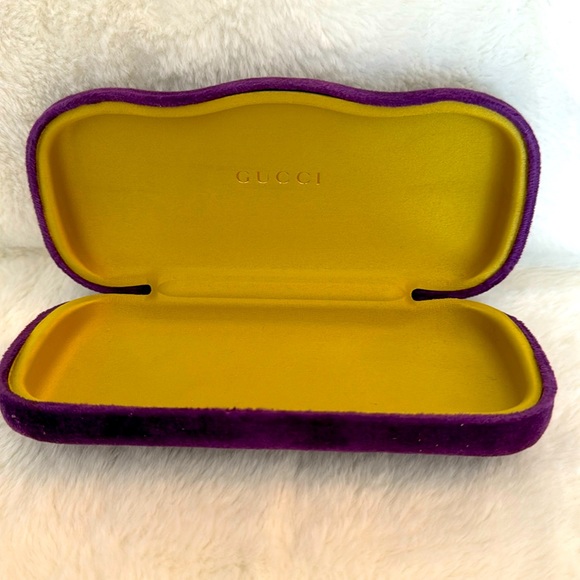 Gucci | Other | Gucci Purple Velvet Eye Glass Case | Poshmark